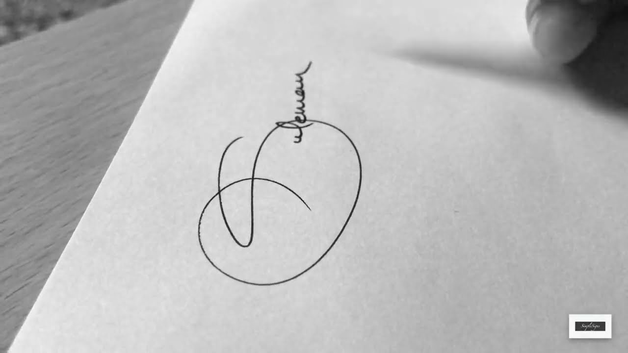 Signature Starting from S | Stylish Signature for name Suleman | Draw ...