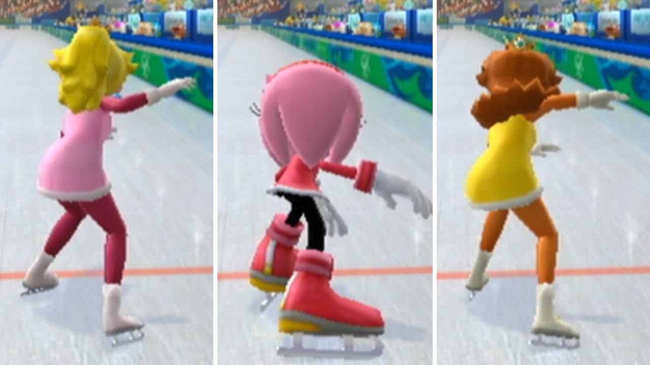 Mario & Sonic at the Olympic Winter Games - All Characters Speed ...