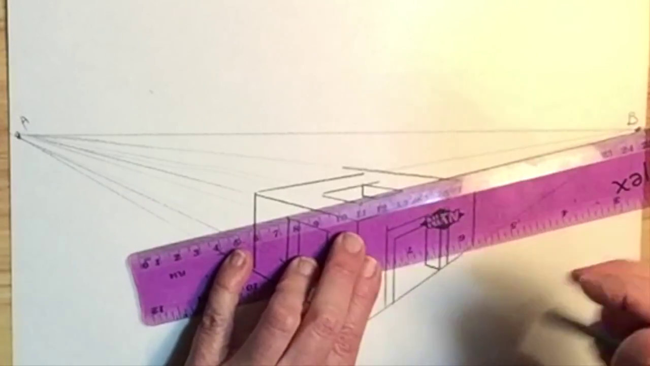 Making doors and windows appear 3 D with Two Point Perspective - YouTube