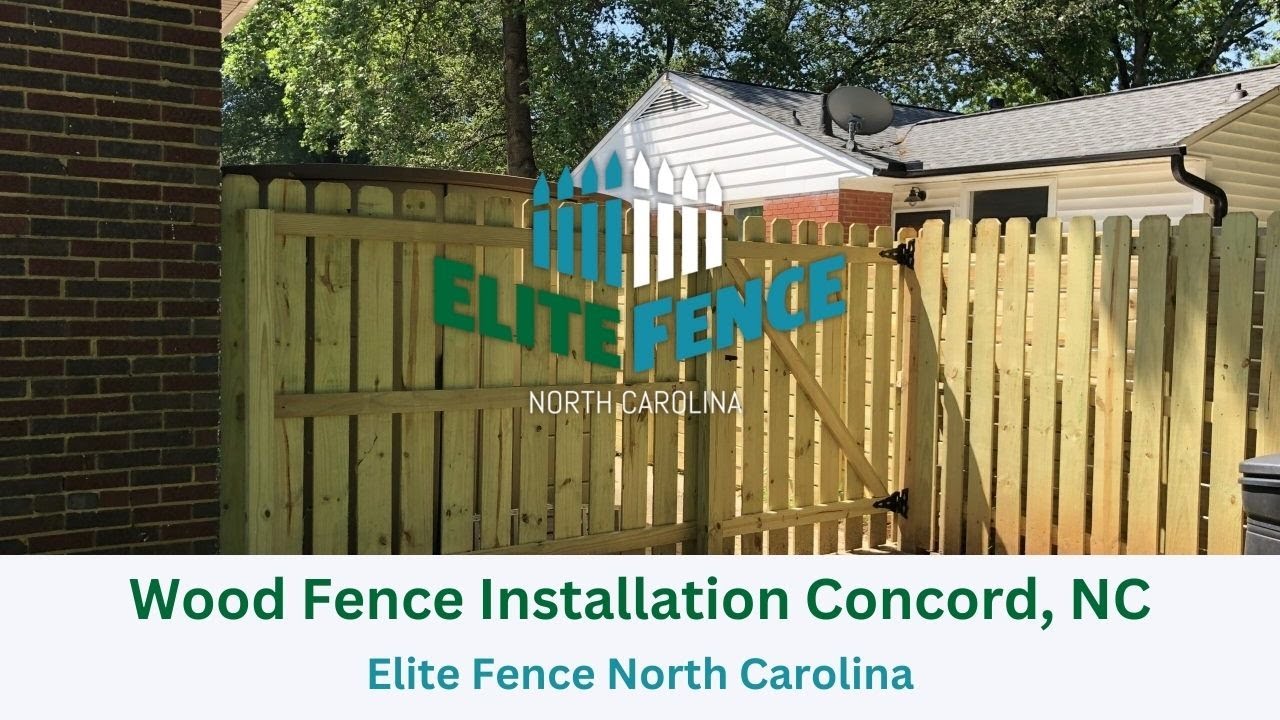 Wood Fence Installation Concord, NC | Elite Fence North Carolina - YouTube