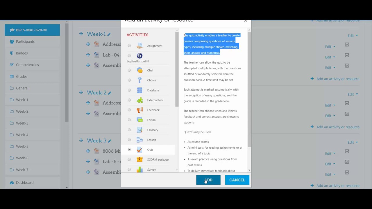 LMS Quiz Demo - YouTube