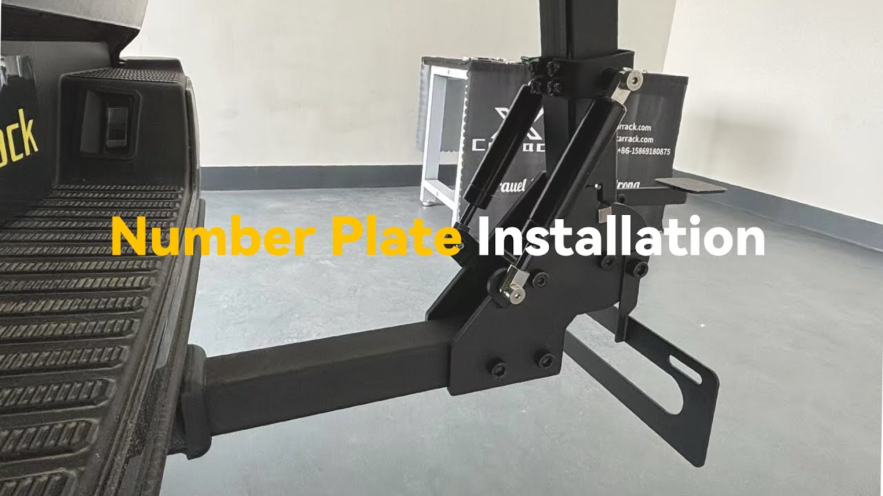 Number Plate Installation Guide on vertical bike rack - YouTube