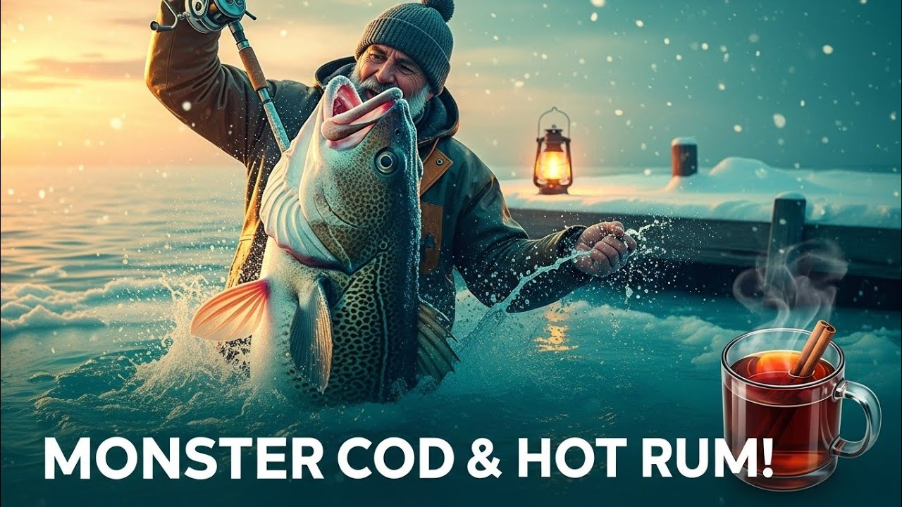 Winter Fishing: The Secret Season for Monster Cod & Cozy Rum! - YouTube