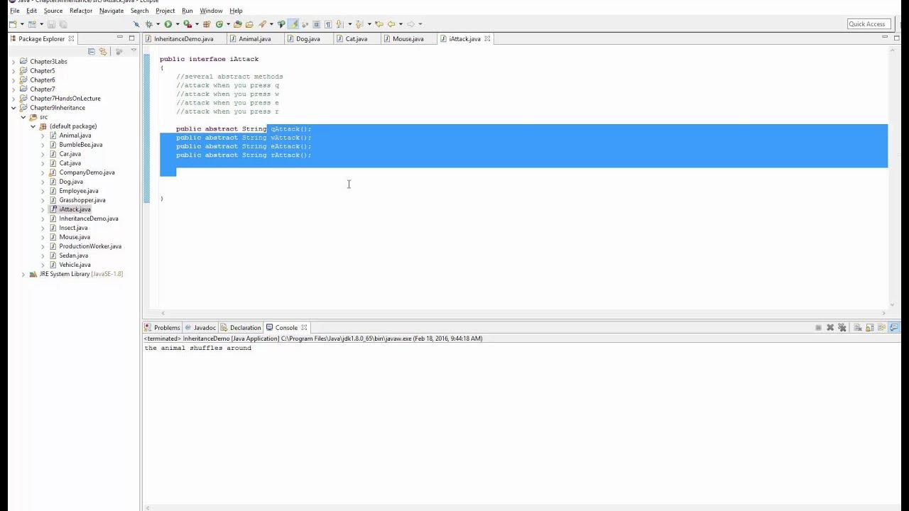 Java Inheritance - Interfaces, Fields in Interfaces, and Interfaces in UML - YouTube