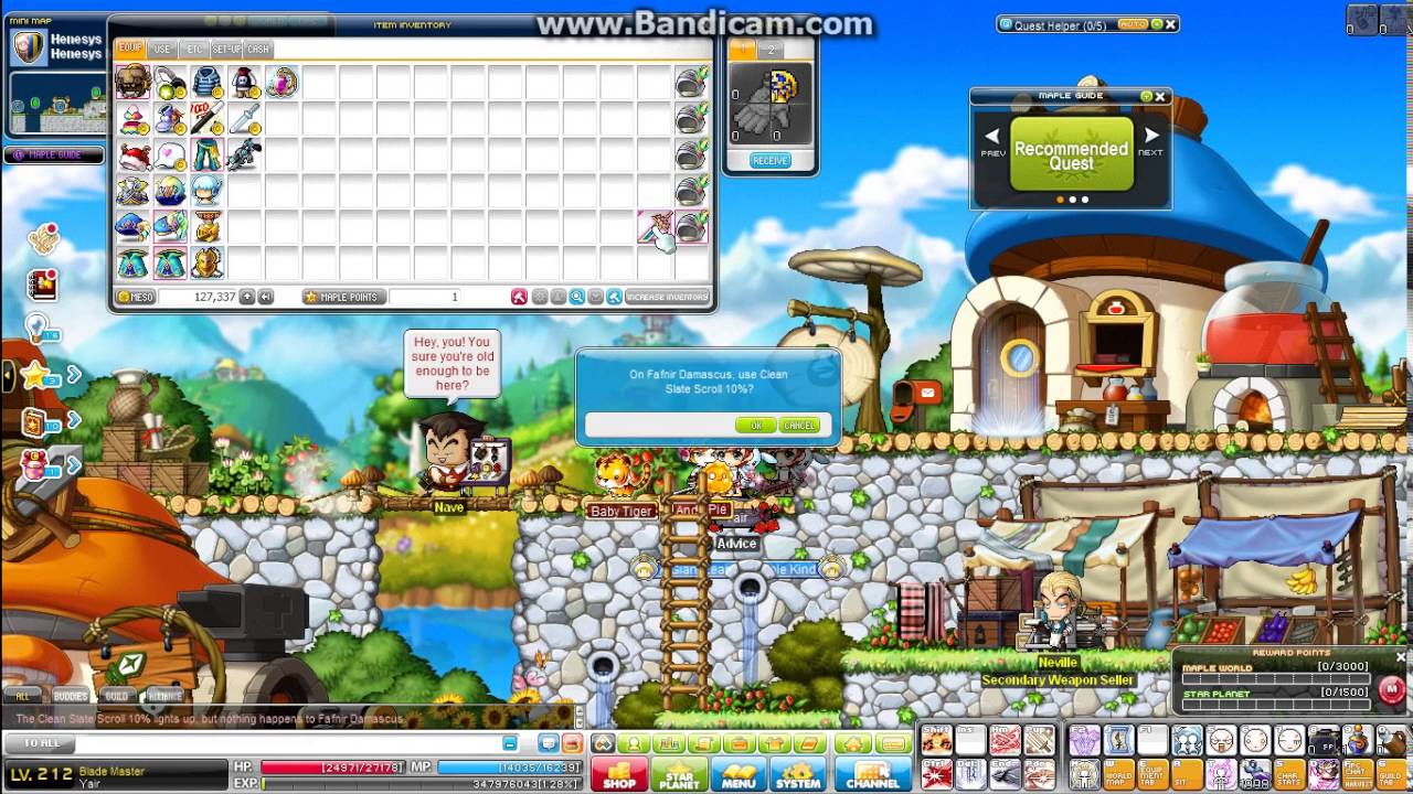 MapleStory FeverTime Scrolling Dagger:) - YouTube