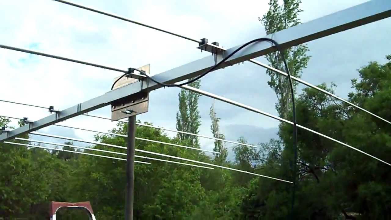 TEST My 11 Element 3 Band Yagi - 20,10,15 Meters - YouTube