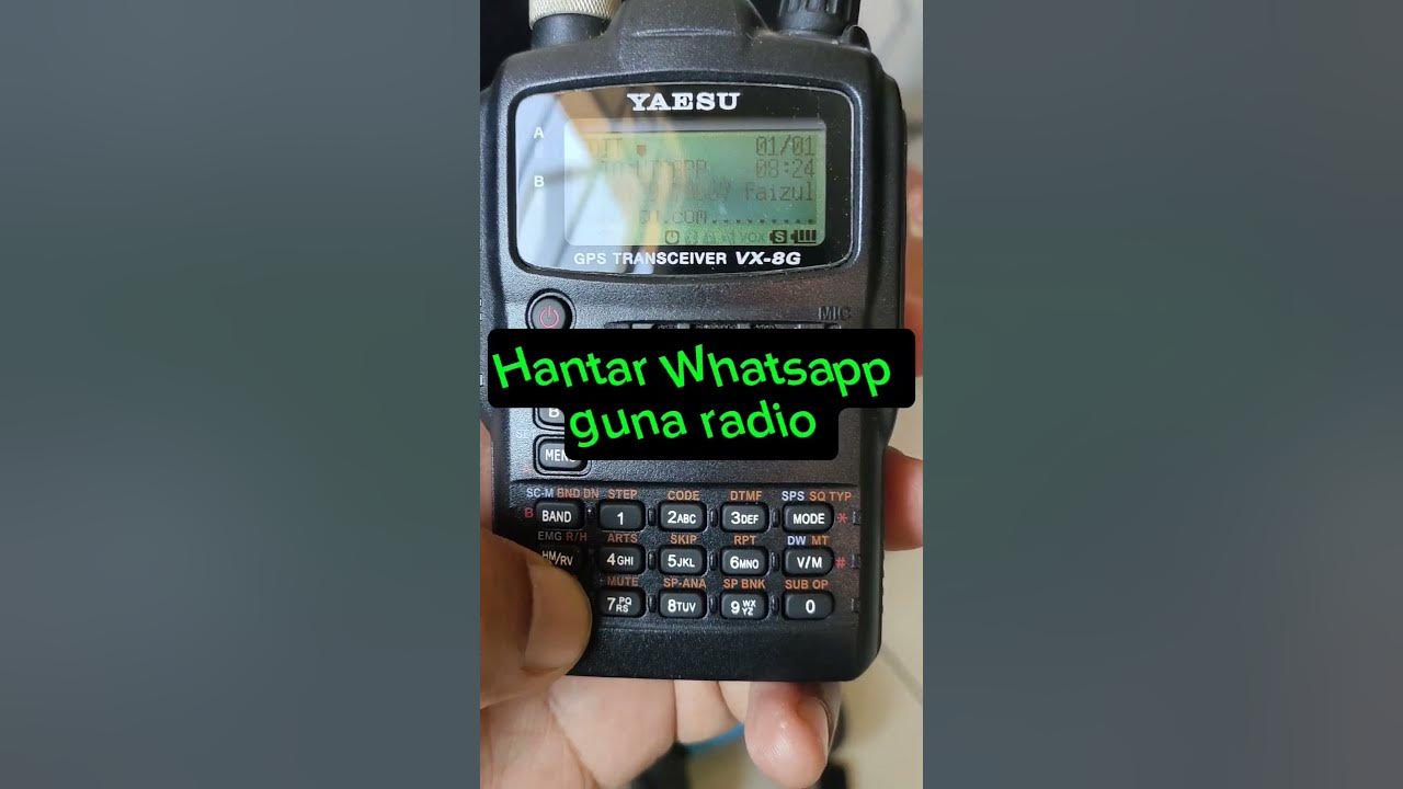 Amateur radio Automatic Packet Reporting System (APRS) to Whatsapp text messaging - YouTube