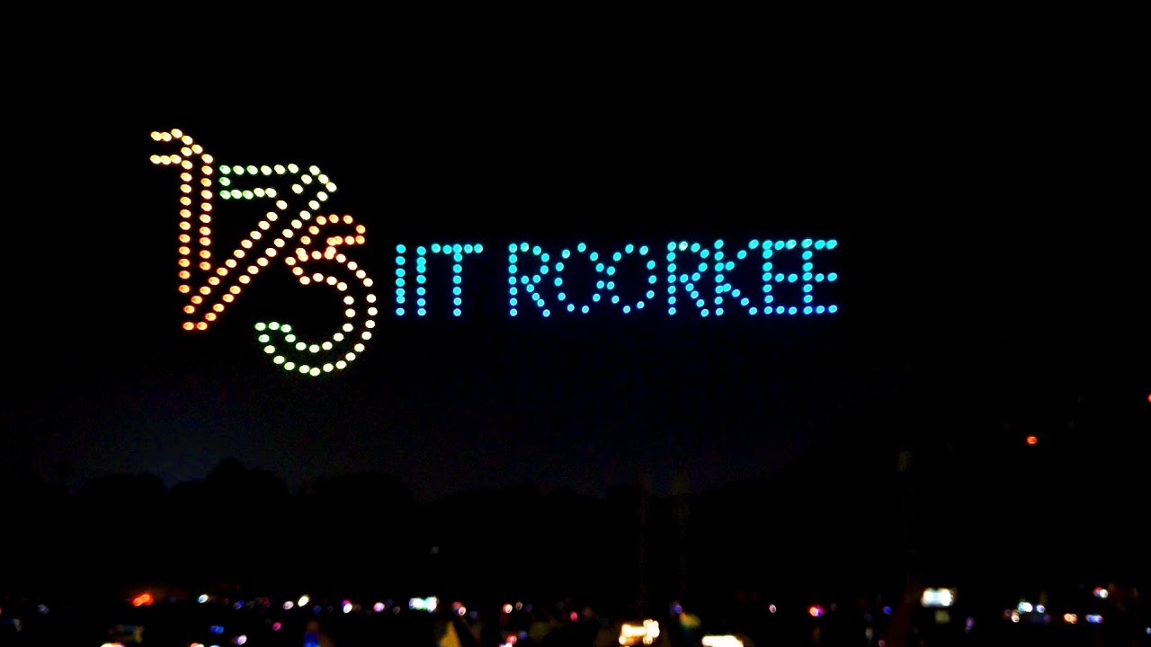 IIT Roorkee | 200 Drone Show | BotLab Dynamics - YouTube
