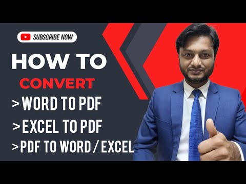 How to Convert Word to PDF, Excel to PDF, PDF to World & many more! # ...