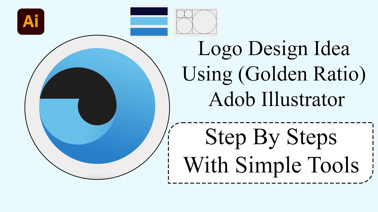 Logo Ideas in Adobe Illustrator Using Golden Ratio - YouTube