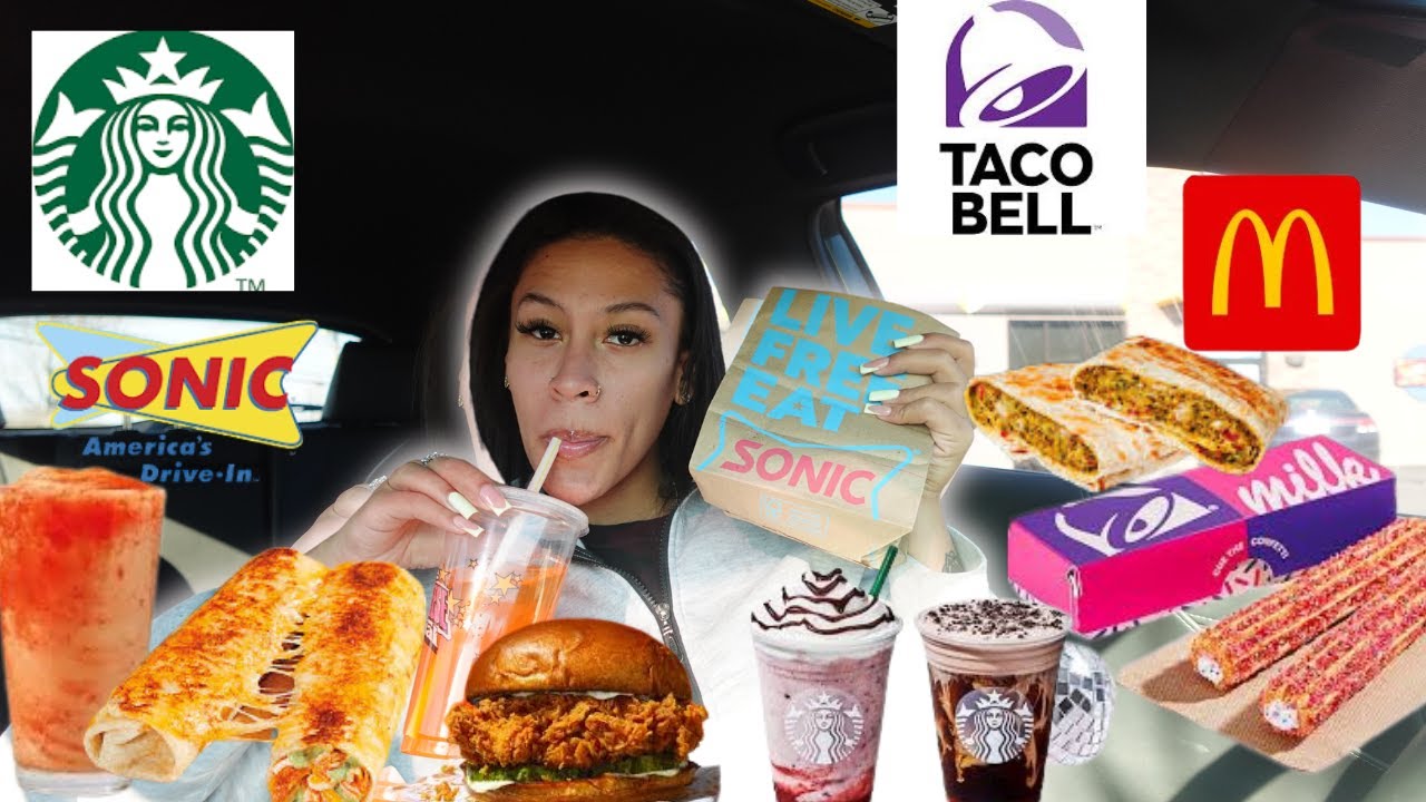 Eating NEW FAST FOOD ITEMS For 24 HOURS! - YouTube
