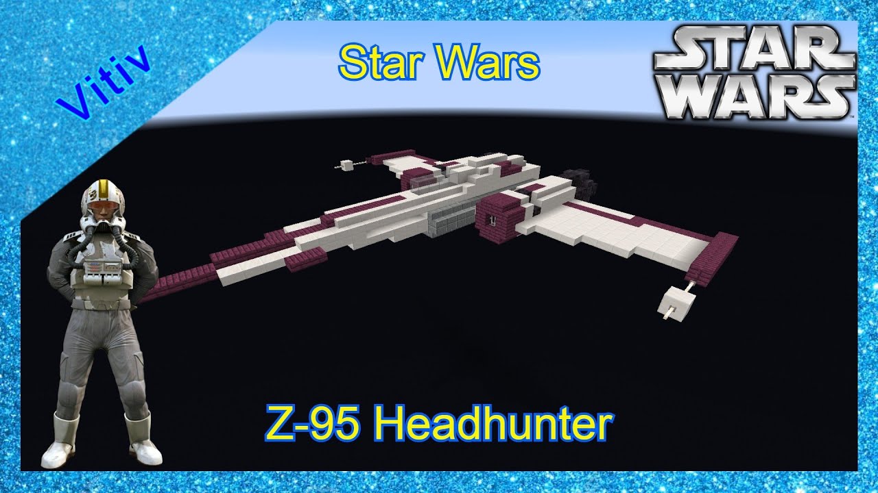 Star Wars Z-95 Headhunter in Minecraft - Tutorial - YouTube