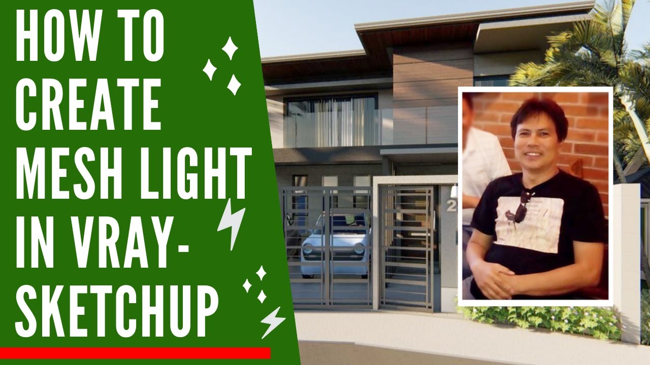 Vray Sketchup: How To Create Mesh Light - YouTube