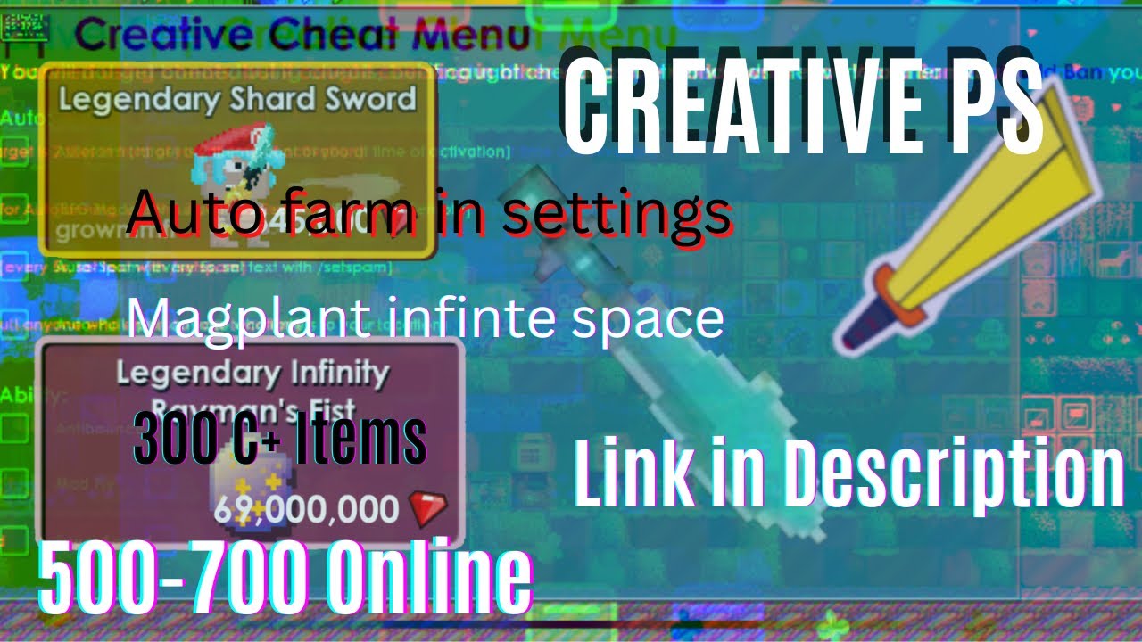 Growtopia private server "CREATIVE PS” Auto is Legal - YouTube
