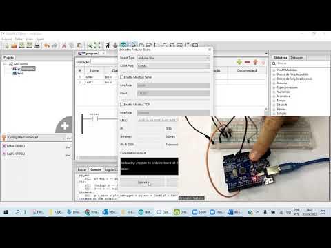 LIGA E DESLIGA COM TECLA- Comparativo "openPLC vs IDE do Arduino", em "Ladder e C" - p1. - YouTube