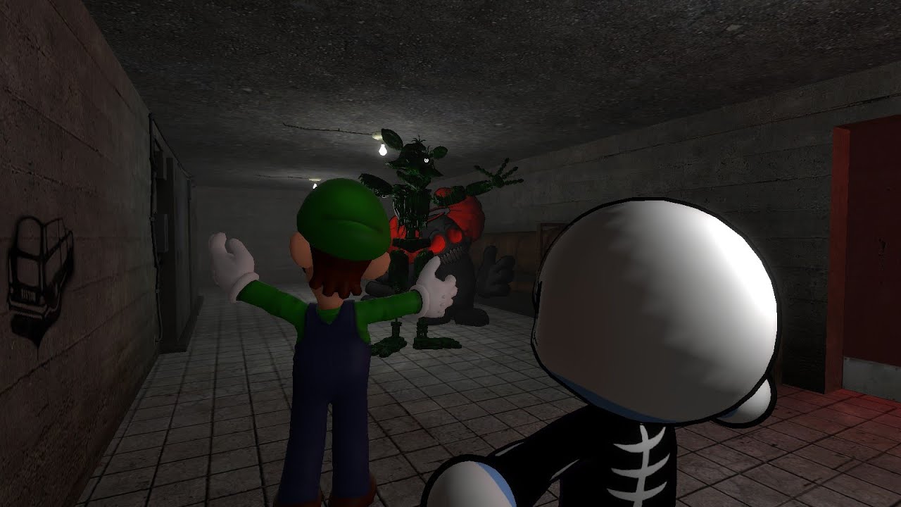 [Gmod] Luigi in the Backrooms: Old Friend - YouTube