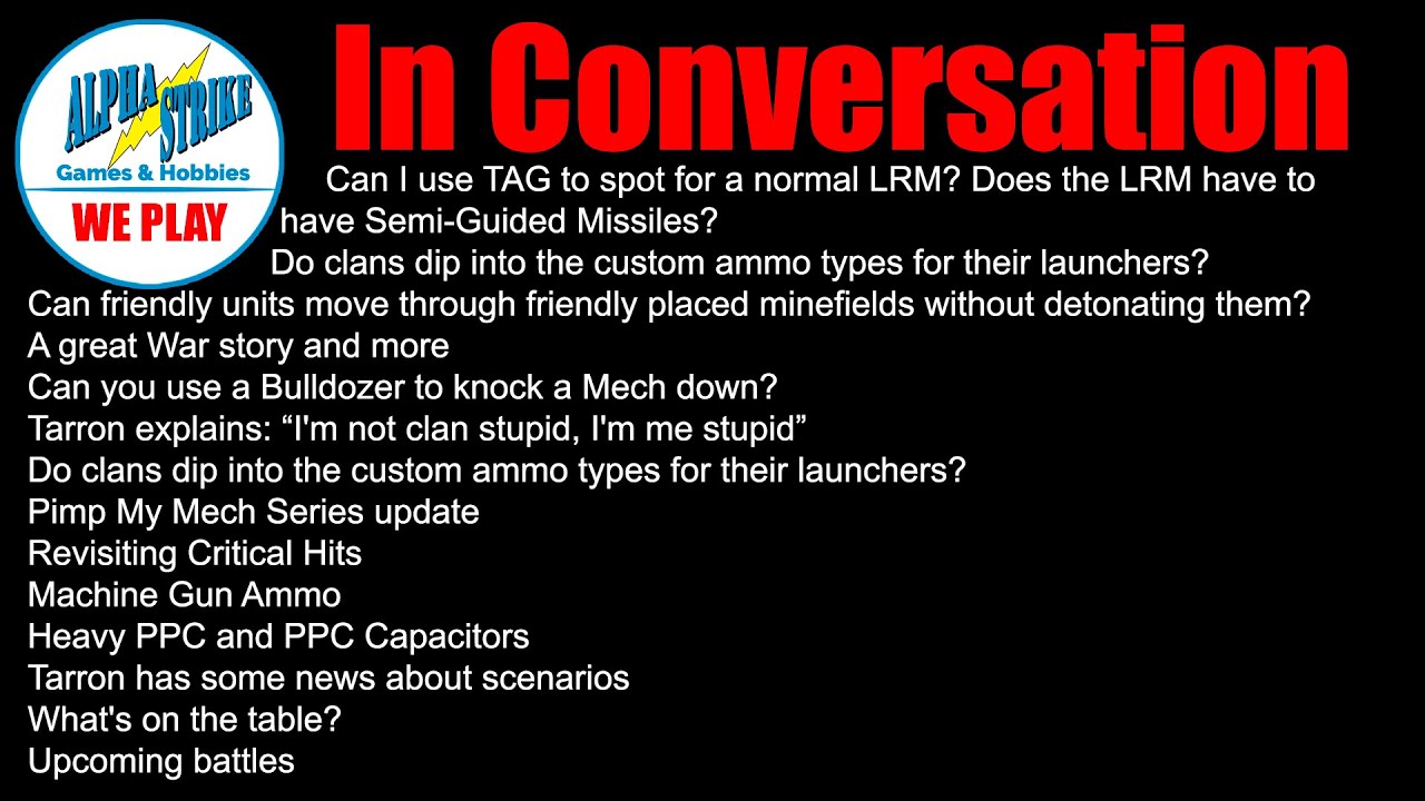 In Conversation With You: BattleTech, Pimp My Mech, December Schedule ...