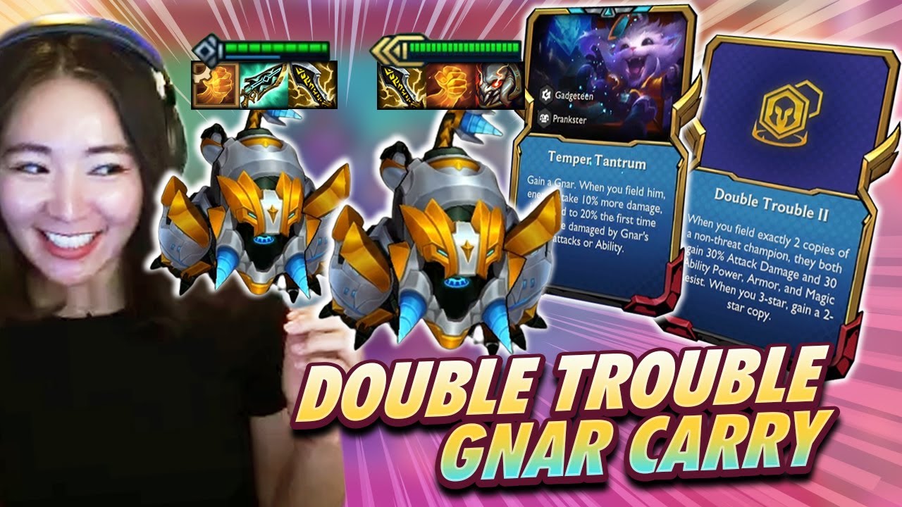Double Trouble Gnar ⭐⭐⭐ Carry Is Actually Fun Set 8 5 Pbe Youtube
