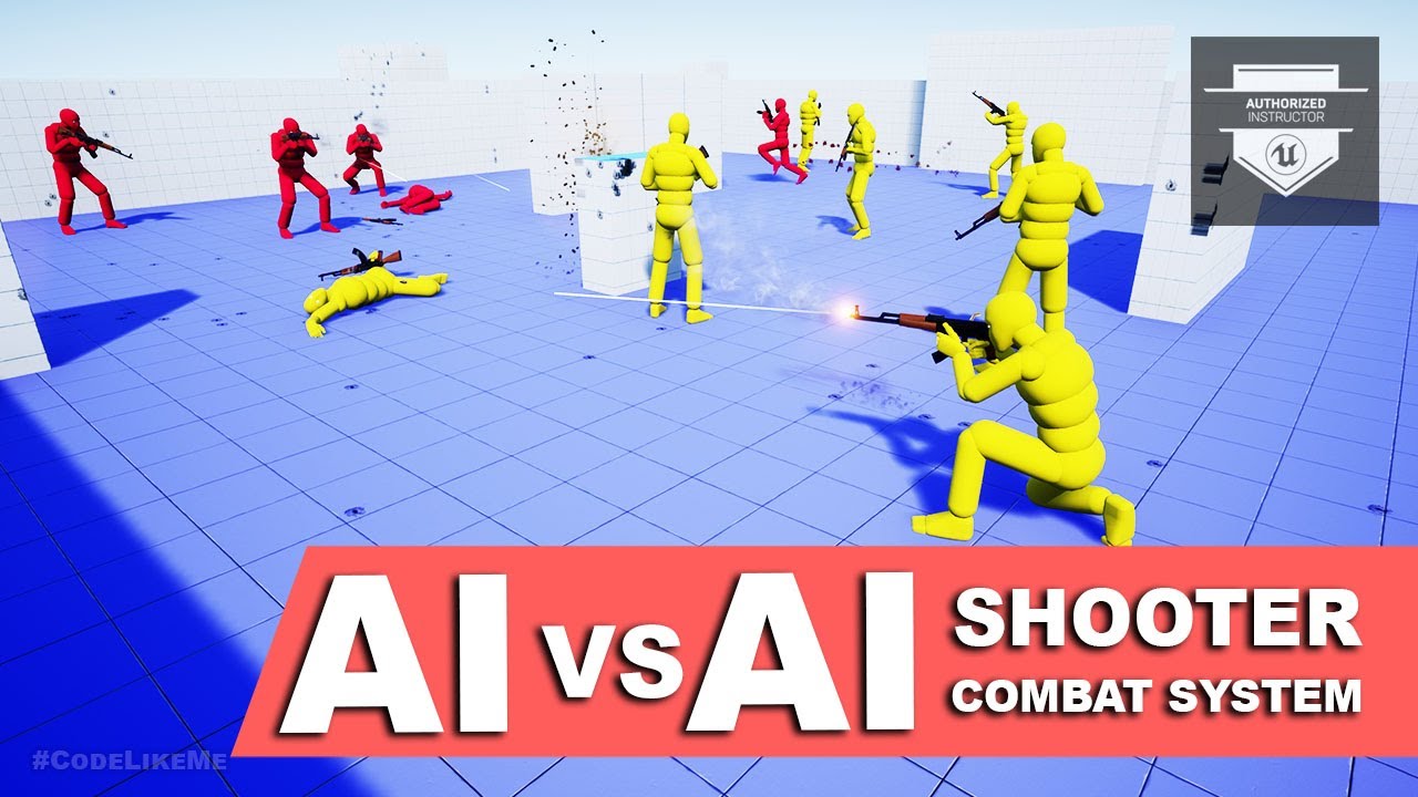 Unreal Engine AI vs AI Shooter Combat System (ALS #28) - YouTube