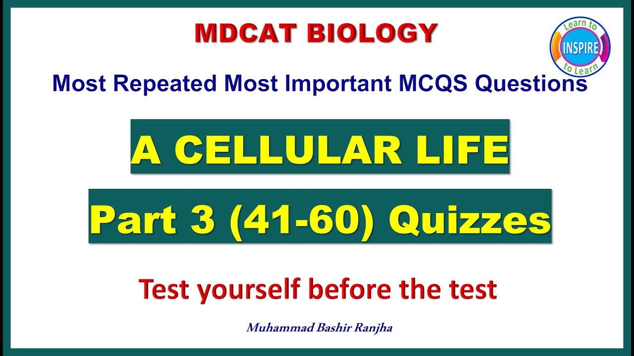 A Cellular life /Variety of life MCQs Part 3.#acellularlife # ...