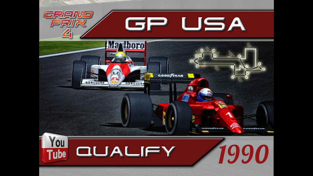 Grand Prix 4. Mod 1990. USA. 1 round. Phoenix. Qualify - YouTube