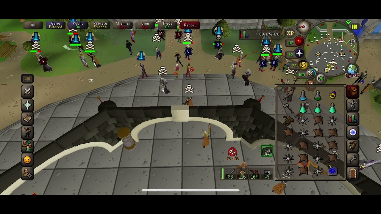 Oldschool RuneScape mobile Pking samurai pure/tank on my iPhone 13 pro ...