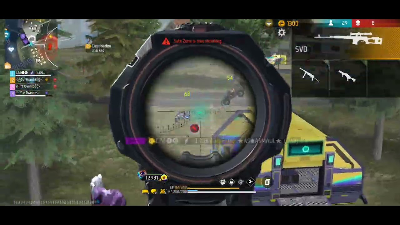 15,Kill Ber-Ranked FF LM 10 Game playing the match - YouTube