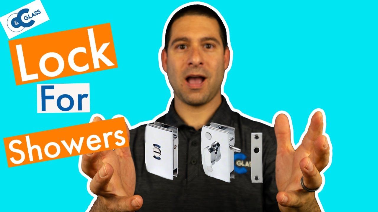 Shower door lock - can it be done - YouTube