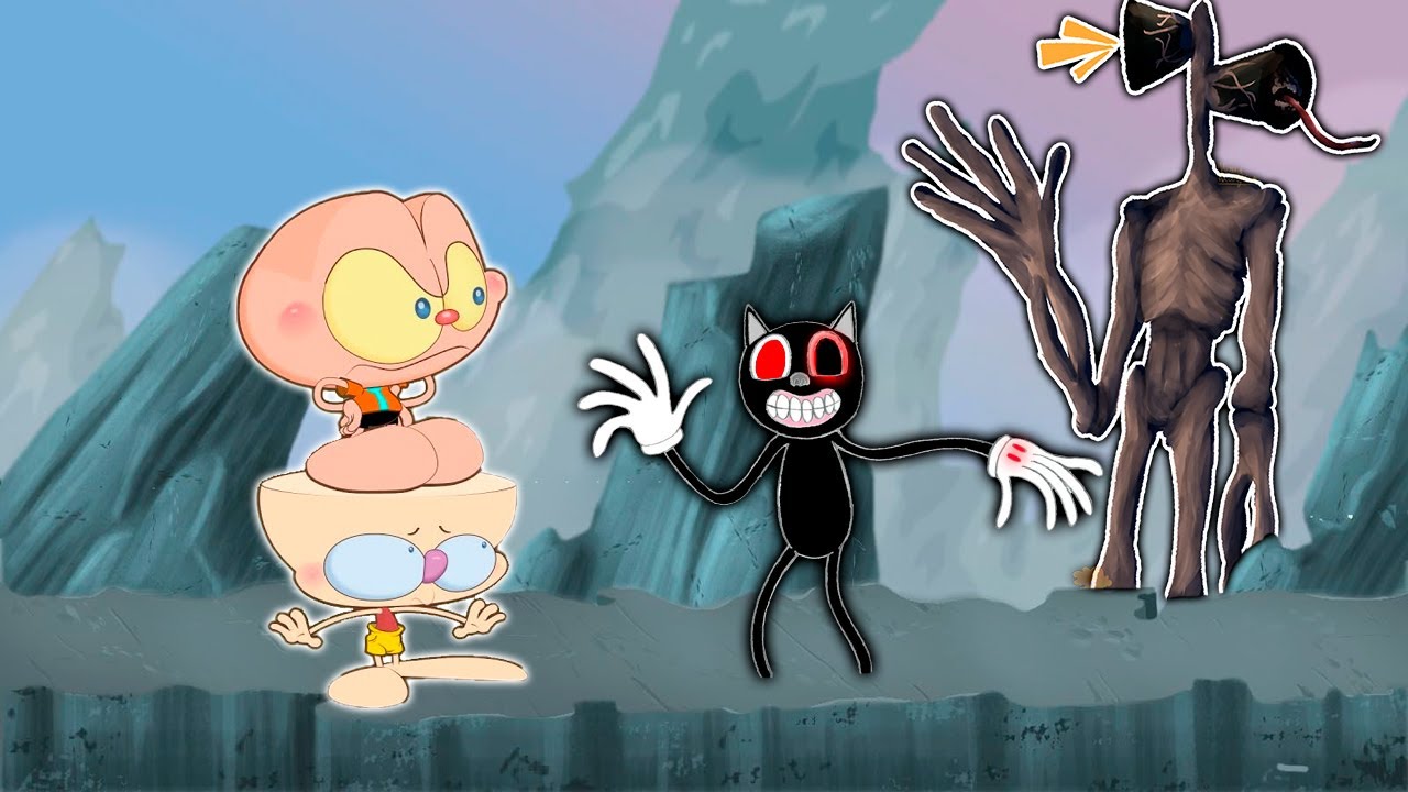 Mongo e Drongo contra o Cartoon Cat e Siren Head - NOVO CARTOON CAT ...