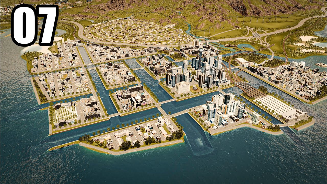 New Canal City!! Cities Skylines EP07 - YouTube
