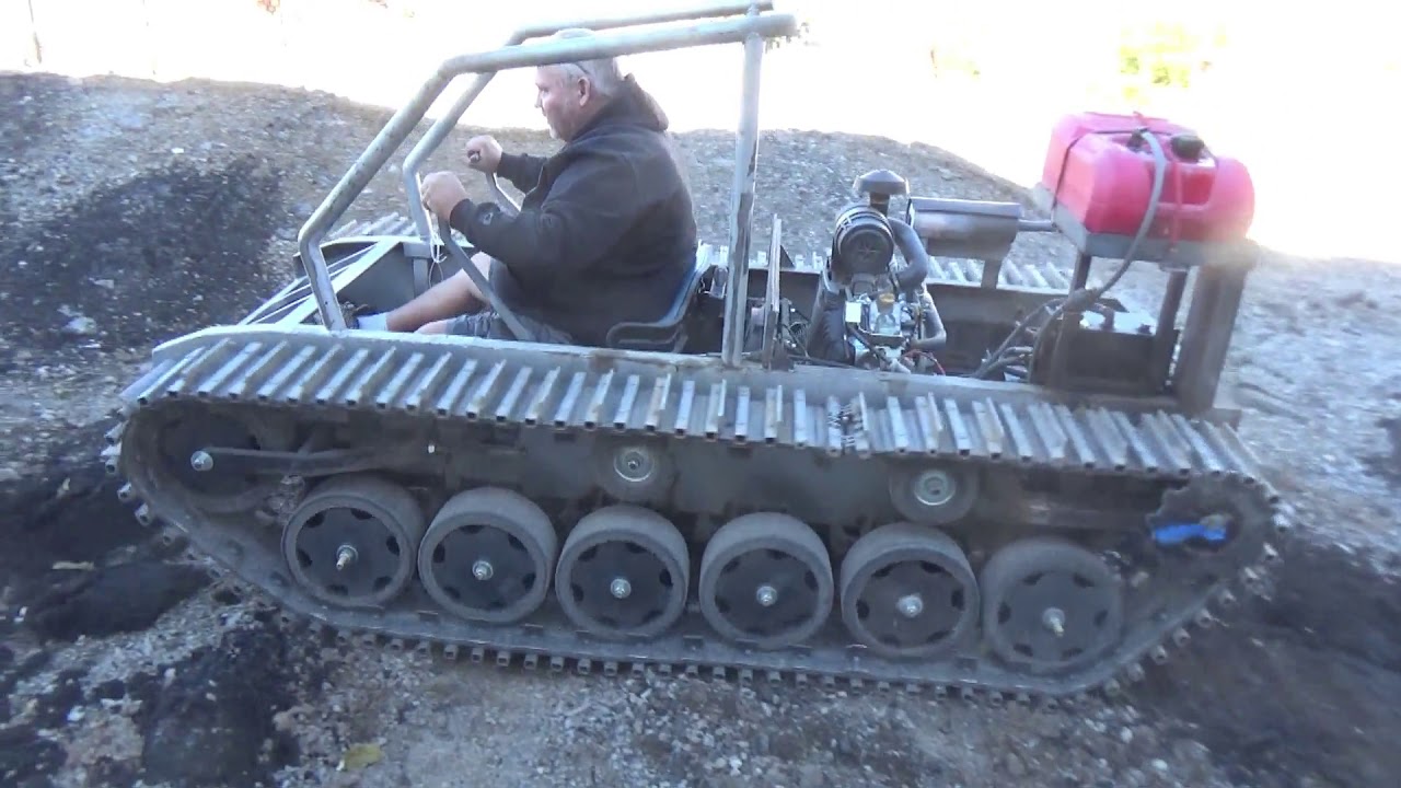 HOMEMADE TRACKED VEHICLE (testing t-unit vs tandum hydraulic pumps ...