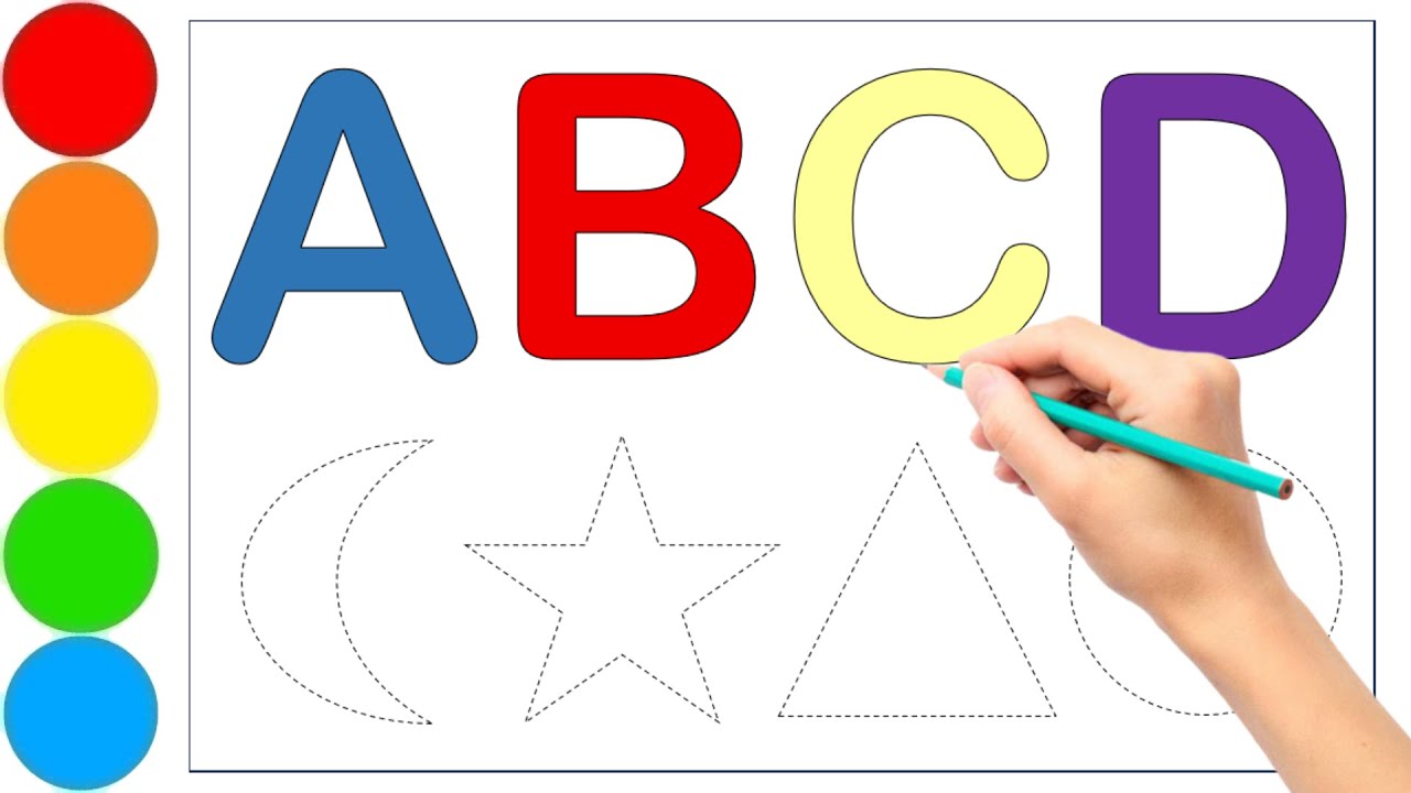 Learn Alphabets & Shapes | ABCD learning for kids | Colors for toddlers ...