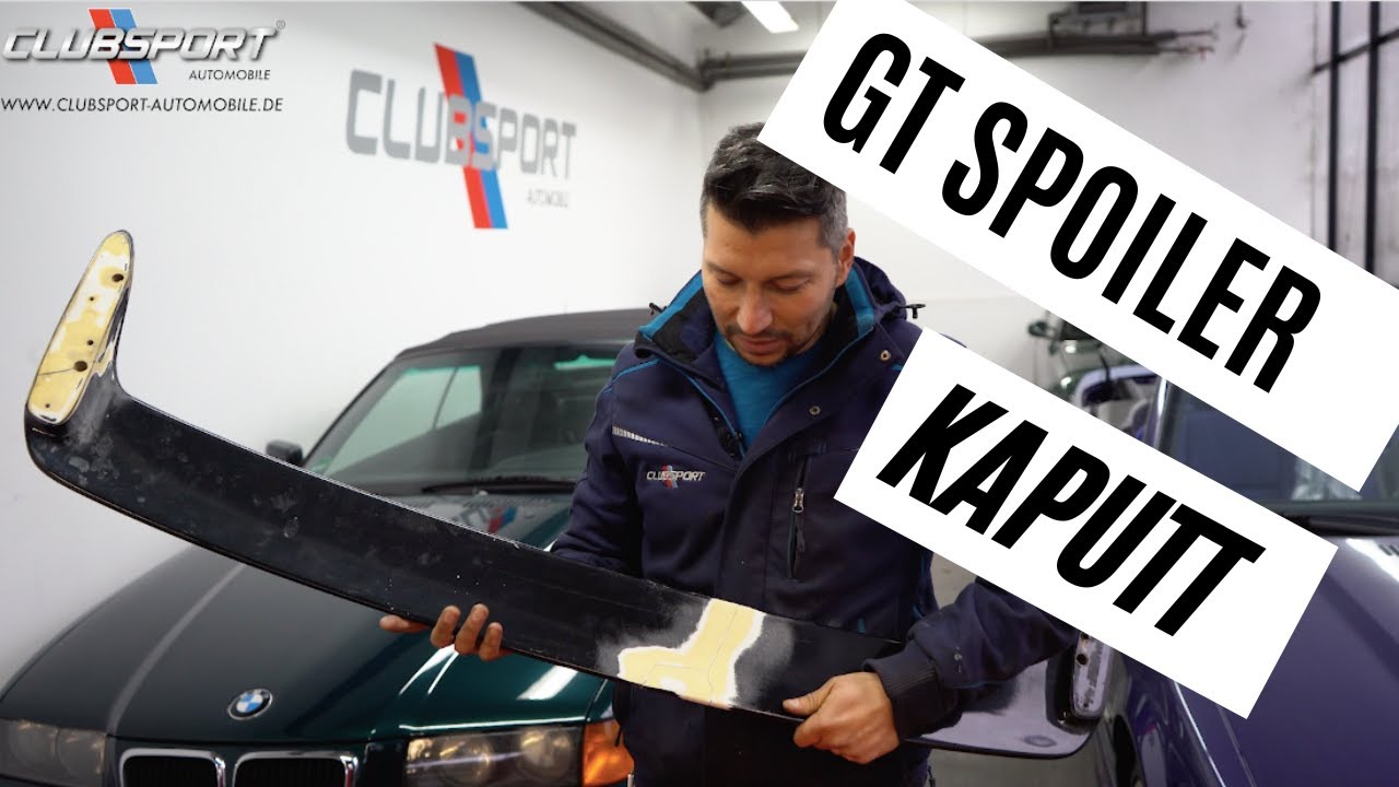 BMW E36 M3 GT LTW Spoiler repariert| LTW wing repair - YouTube