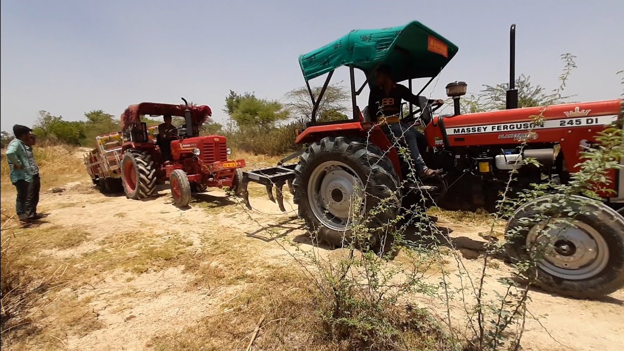 mahindra 415 di Tractor Touchan with massey Ferguson 245 di 46 hp ...
