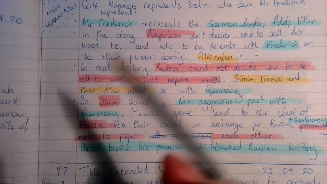 Animal Farm lesson 08 part 2 - context notes on Frederick, Hitler and ...