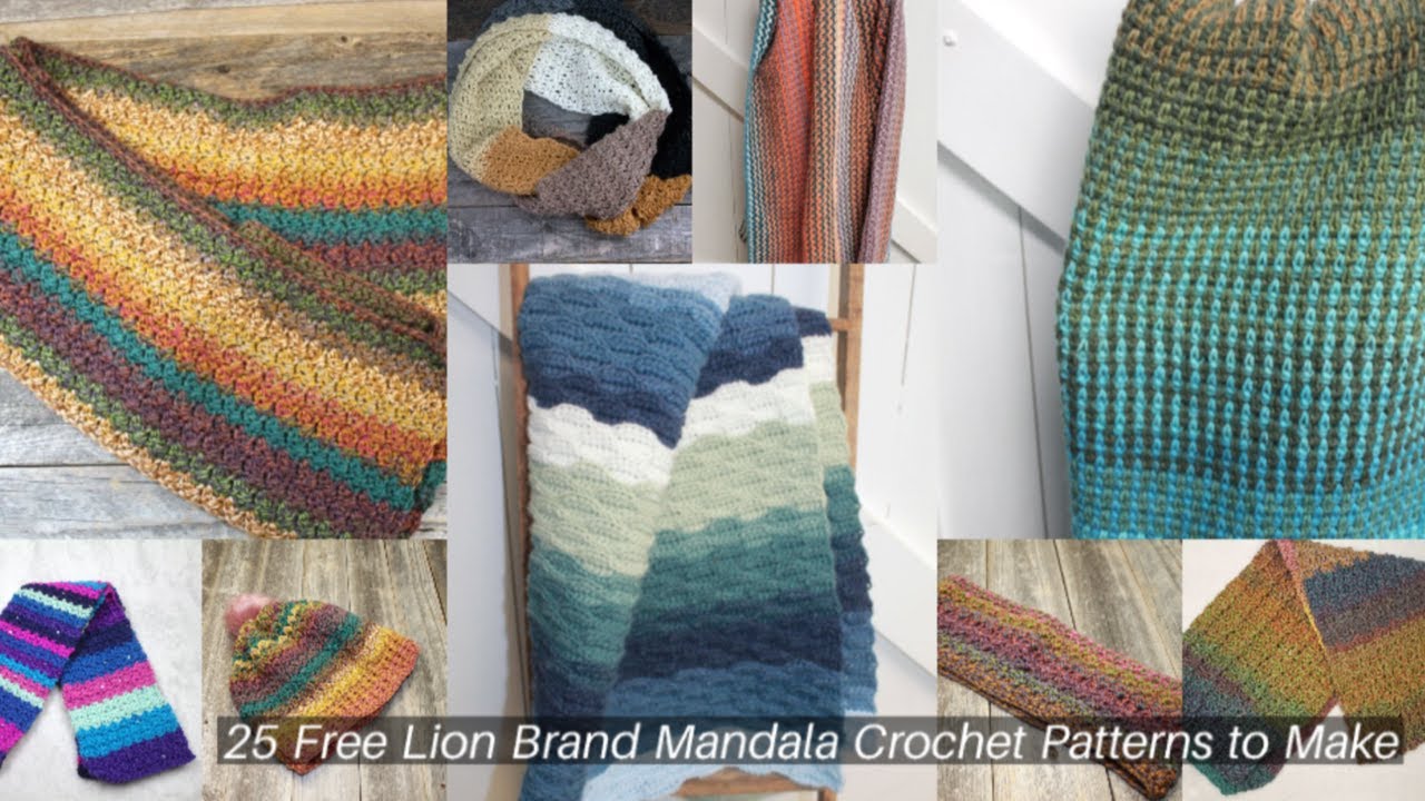 Mandala Yarn Patterns: 25 Free Lion Brand Mandala Crochet Patterns ...