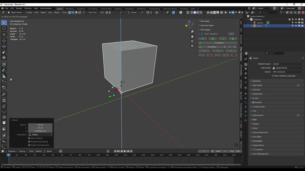 BLENDER PIVOT TRANSFORM ADDON - YouTube