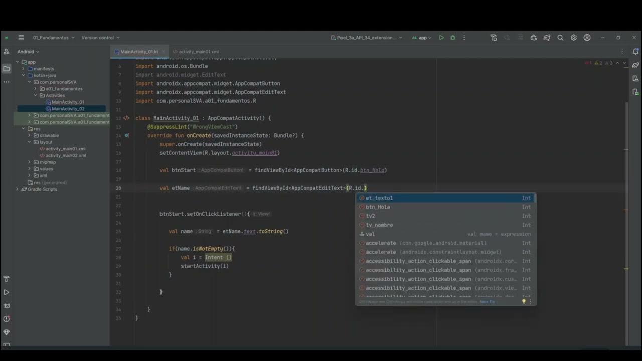 Ejemplo de Activity en Android parte III - YouTube