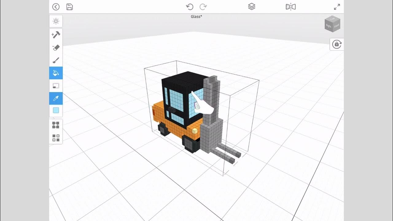 How to Make Glass in Mega Voxels - Voxel Art Tutorial - YouTube