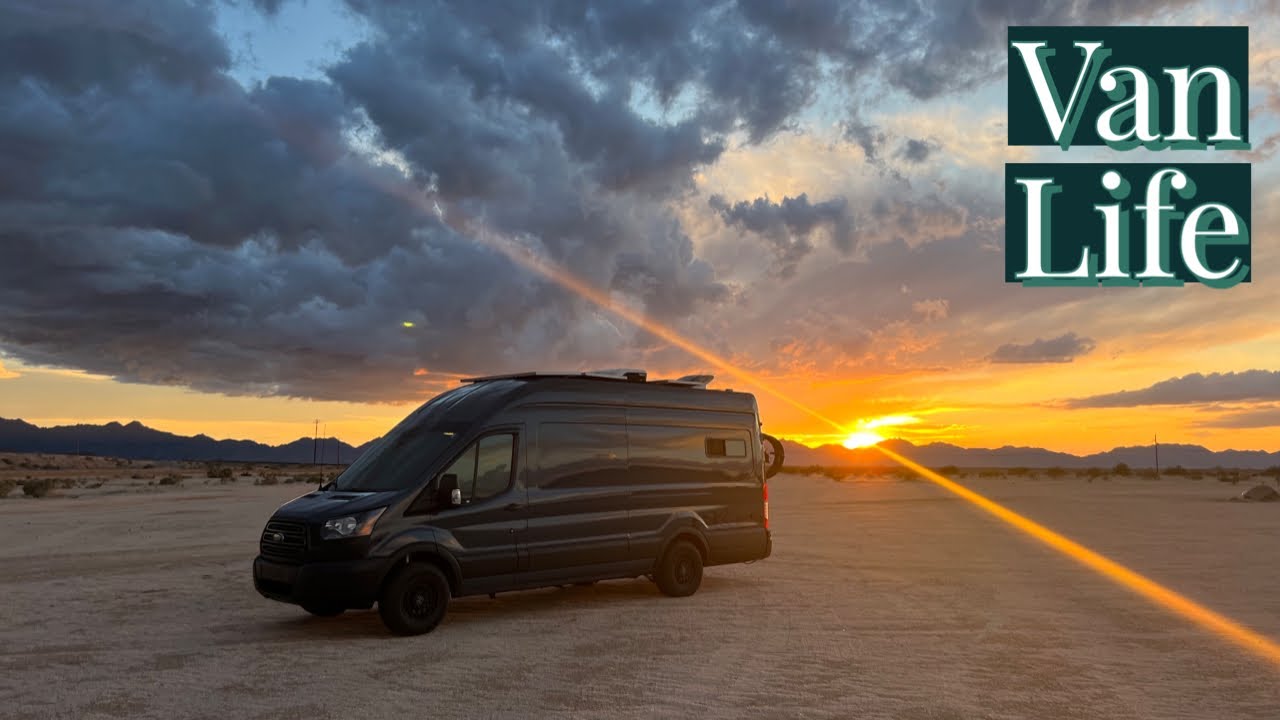 Van Camping In The White Sand Desert | Van Life - YouTube