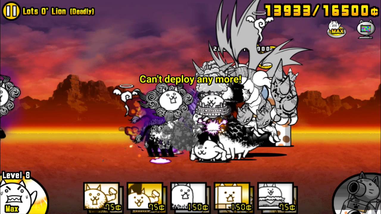 The Battle Cats - Lots O' Lion (Deadly) Manic Lion Cat - YouTube