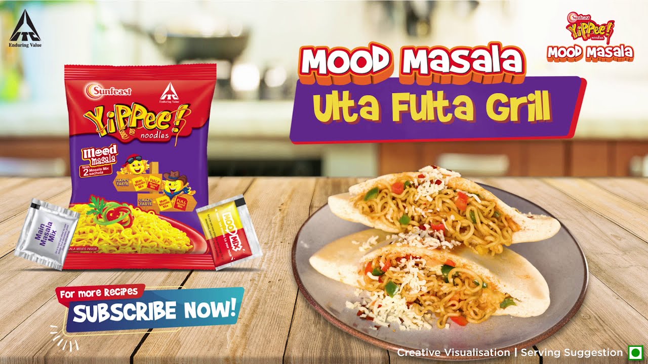 Noodles Recipe (Ulta Fulta Grill) Recipe | Instant Noodles Recipe ...