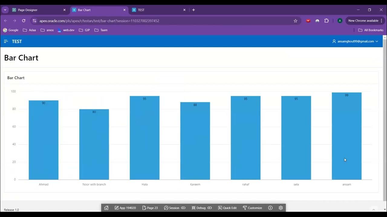 20 Oracle APEX - Bar Chart - YouTube