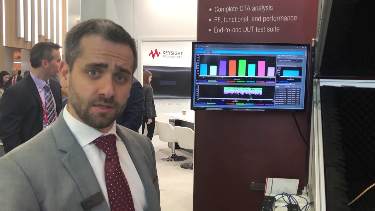 Keysight Demonstrates 5G 4Gbps 28GHz system - YouTube