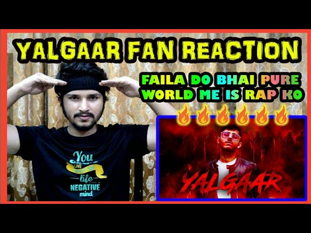 Yalgaar Carryminati X Wily Frenzy Reaction Youtube Yalgaar