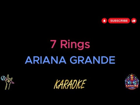 Ariana Grande - 7 Rings (Karaoke Version) - YouTube