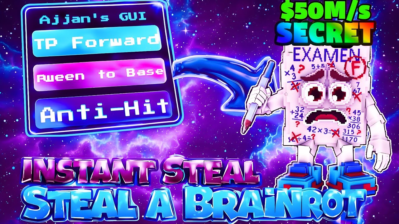 Steal a Brainrot SCRIPT Gui with INSTANT STEAL, INVISBLE, ANTI-KICK ...