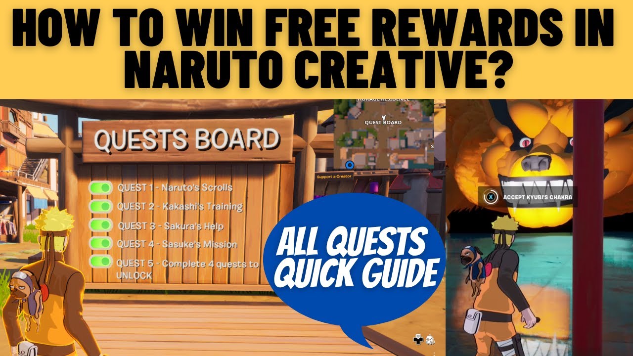 How to complete All Quests & Earn Free Rewards in Hidden Leaf Village ...