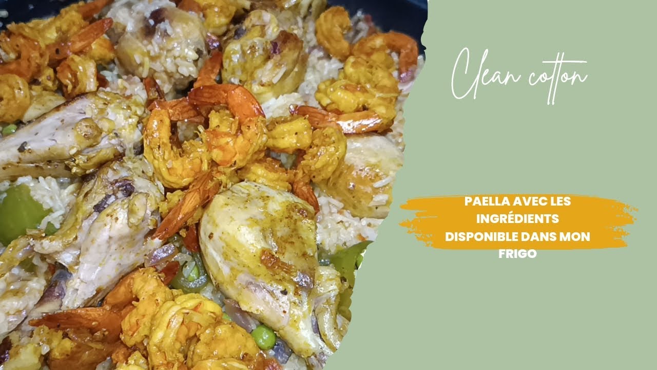 Paëlla pilon crevettes riz asiatique à ma façon - YouTube