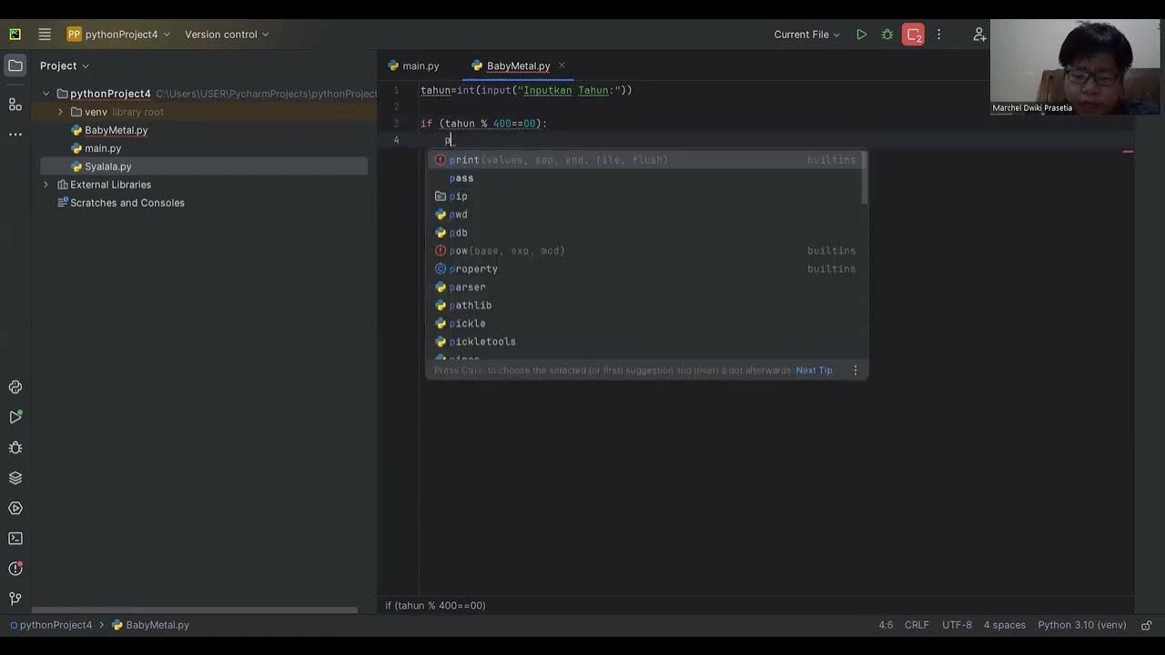 Bab 12!!! Mencari tahun kabisat dengan menggunakan python?!! - YouTube